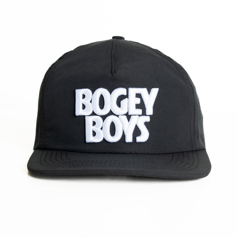 Bold Stacked Logo Hat - Black – Bogey Boys